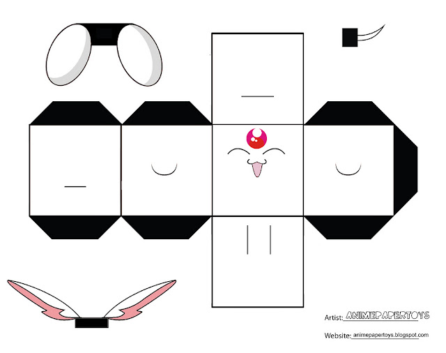 Adel's Book: Cube Paper Craft Some Cute Characters