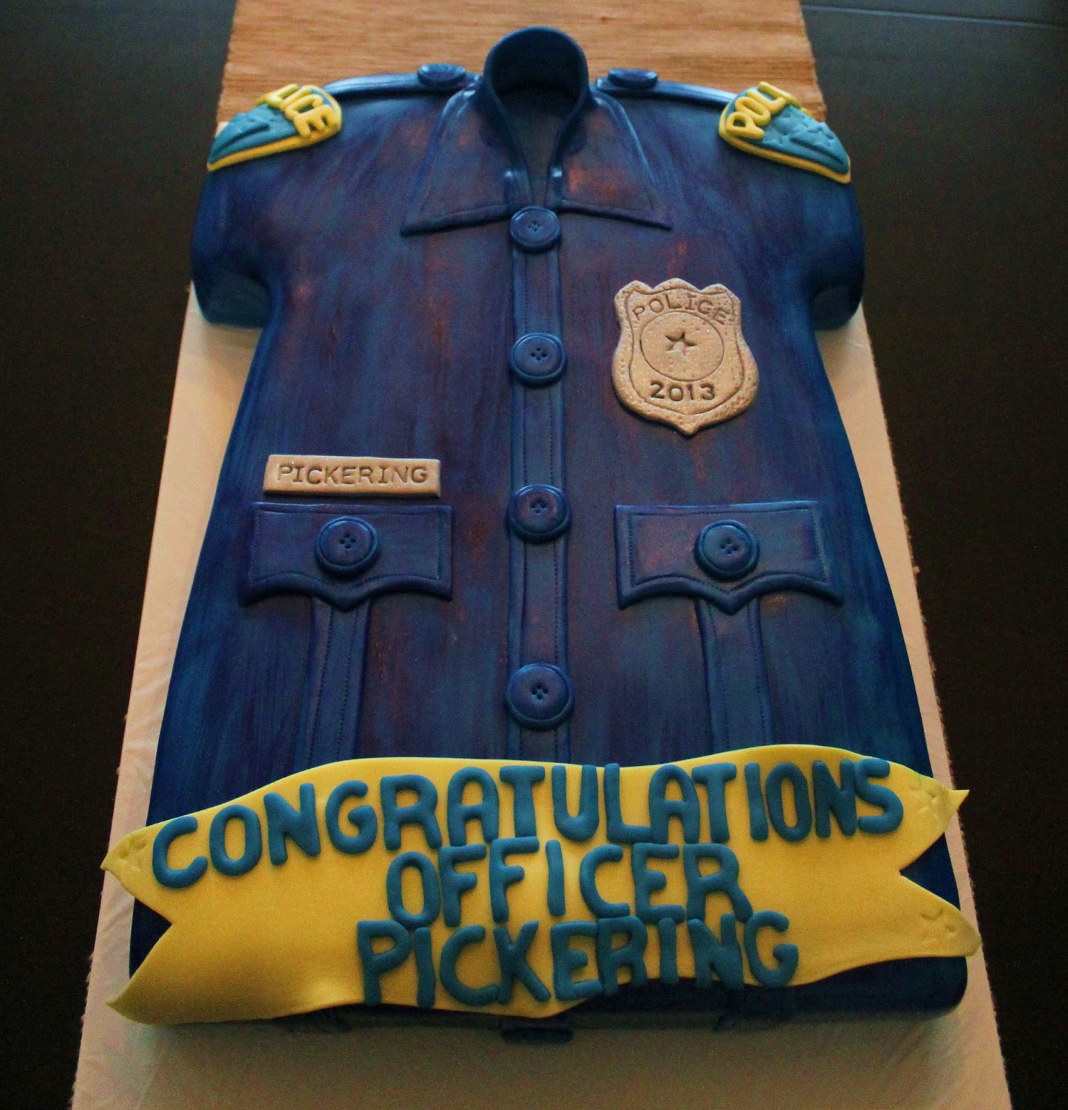 Creative Cakes by Lynn: Police Officer Shirt Cake