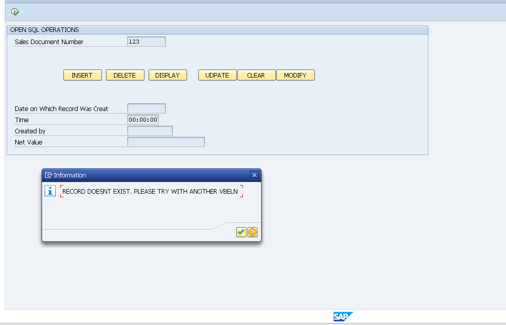SAP TECH: Open Sql Statements