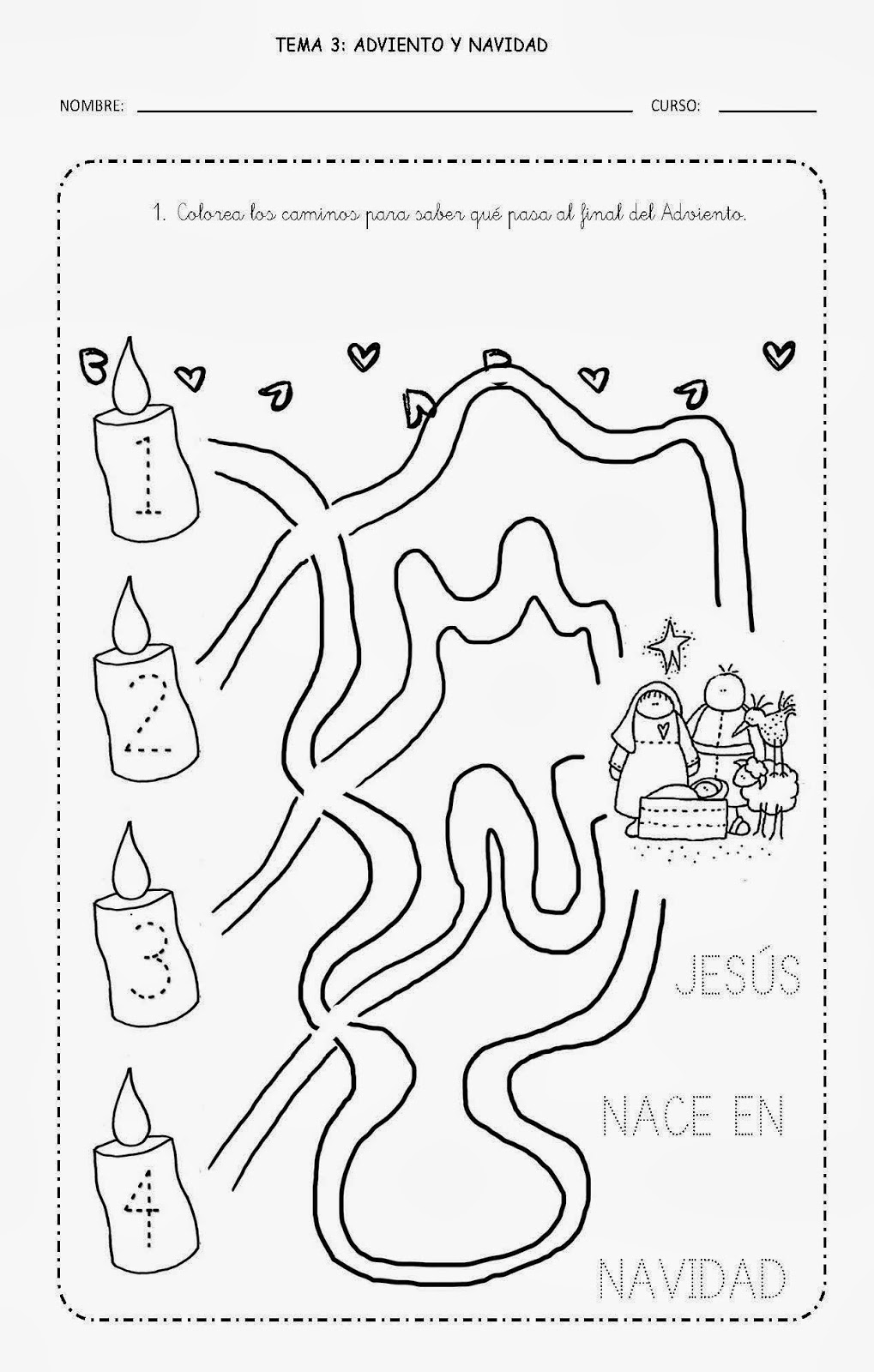 Fotos o imágenes de fichas de Abraham y Isad para colorear para niños ...