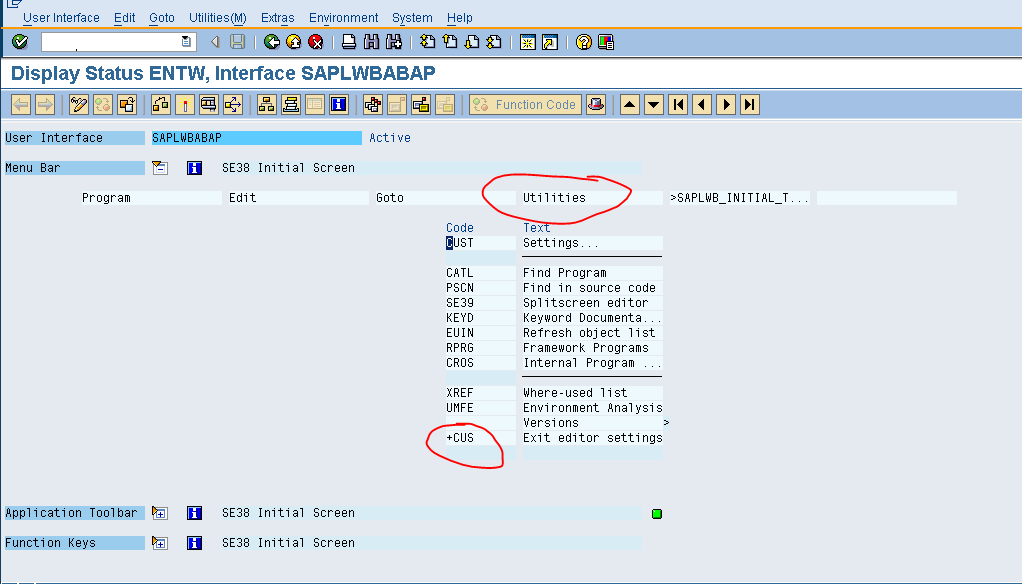 SAP TECH: Menu Exits