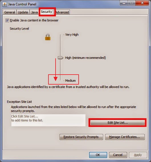 Java " Error Click For Details - Application Blocked By Security ...