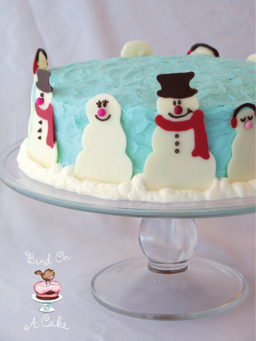 Bird On A Cake: Snowman Cake