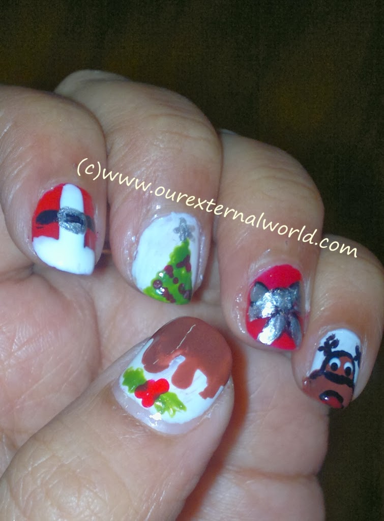 Santa Nails Tutorial
