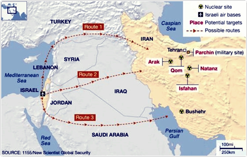 វិទ្យាសាស្រ្តយោធាកម្ពុជា: Iran Defense Bases Map