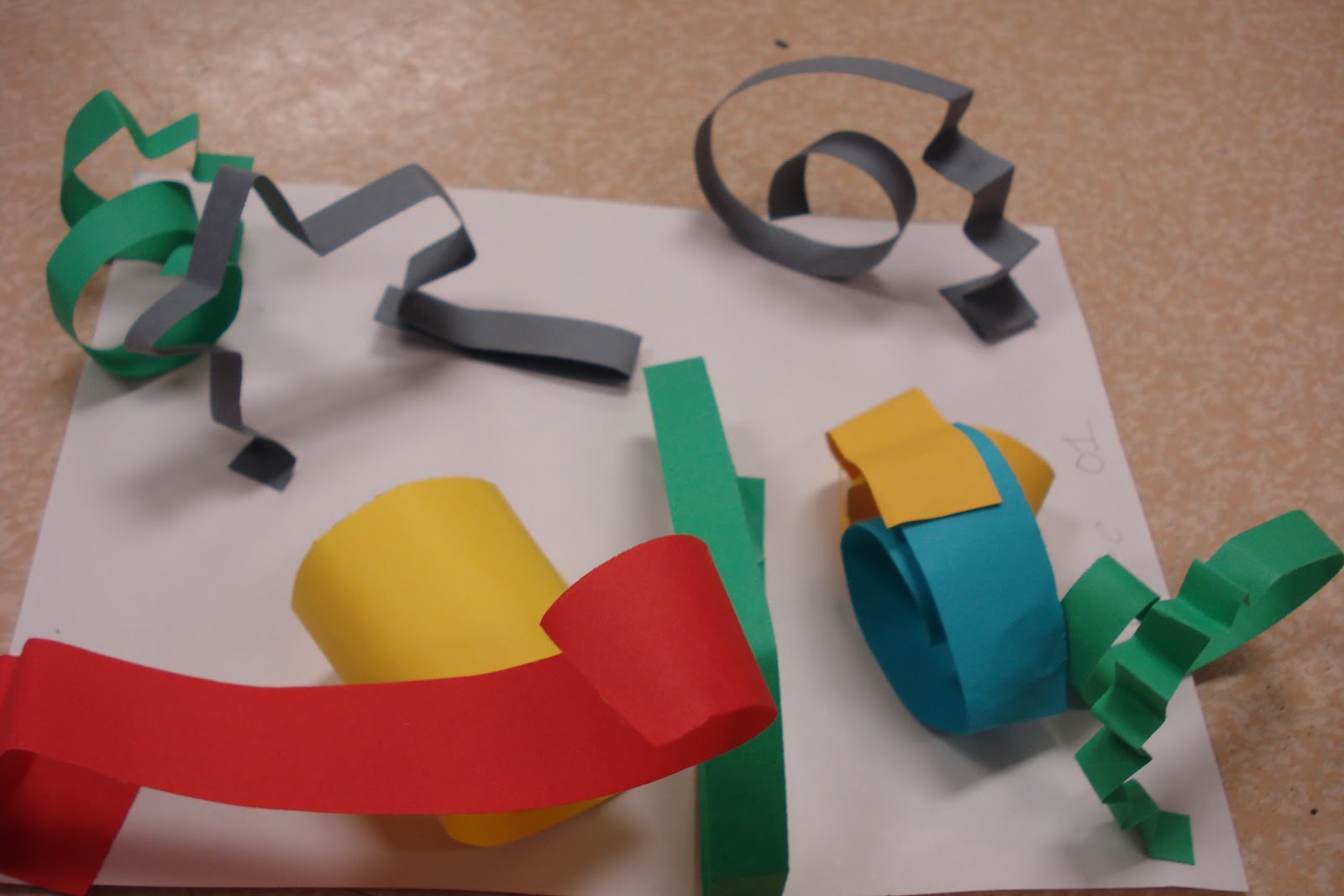 the creARTtivity spot: 1st Grade Paper Sculptures