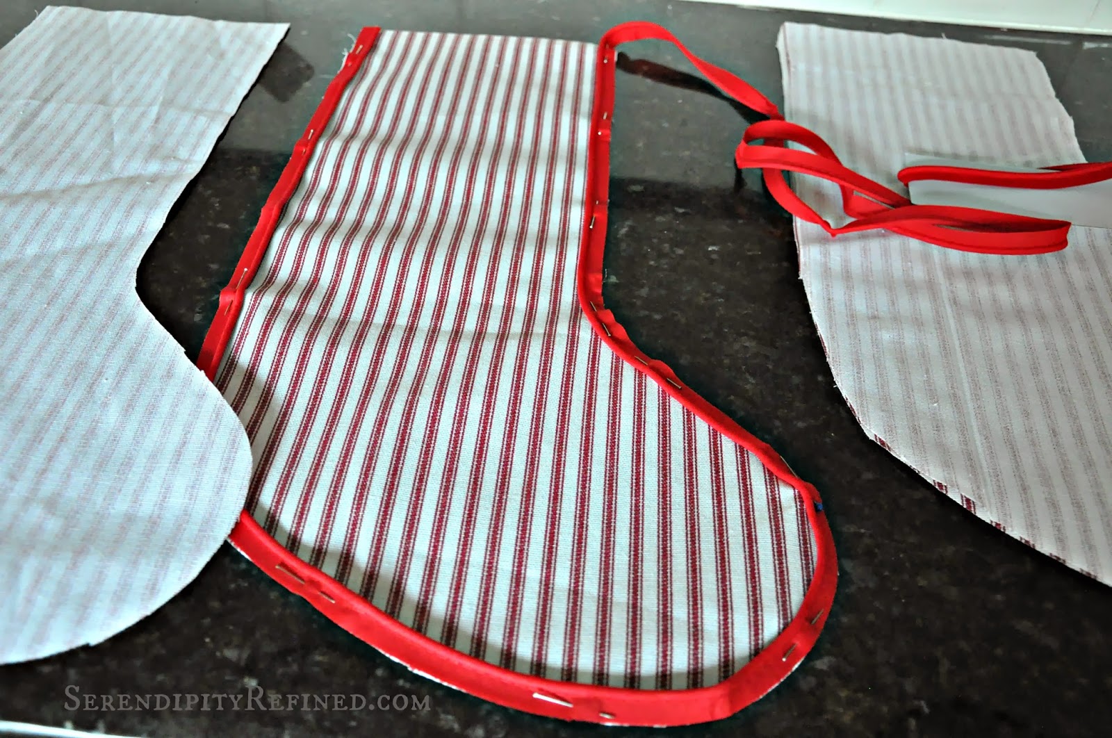 Serendipity Refined Blog: How to Make A Christmas Stocking (Free Pattern)