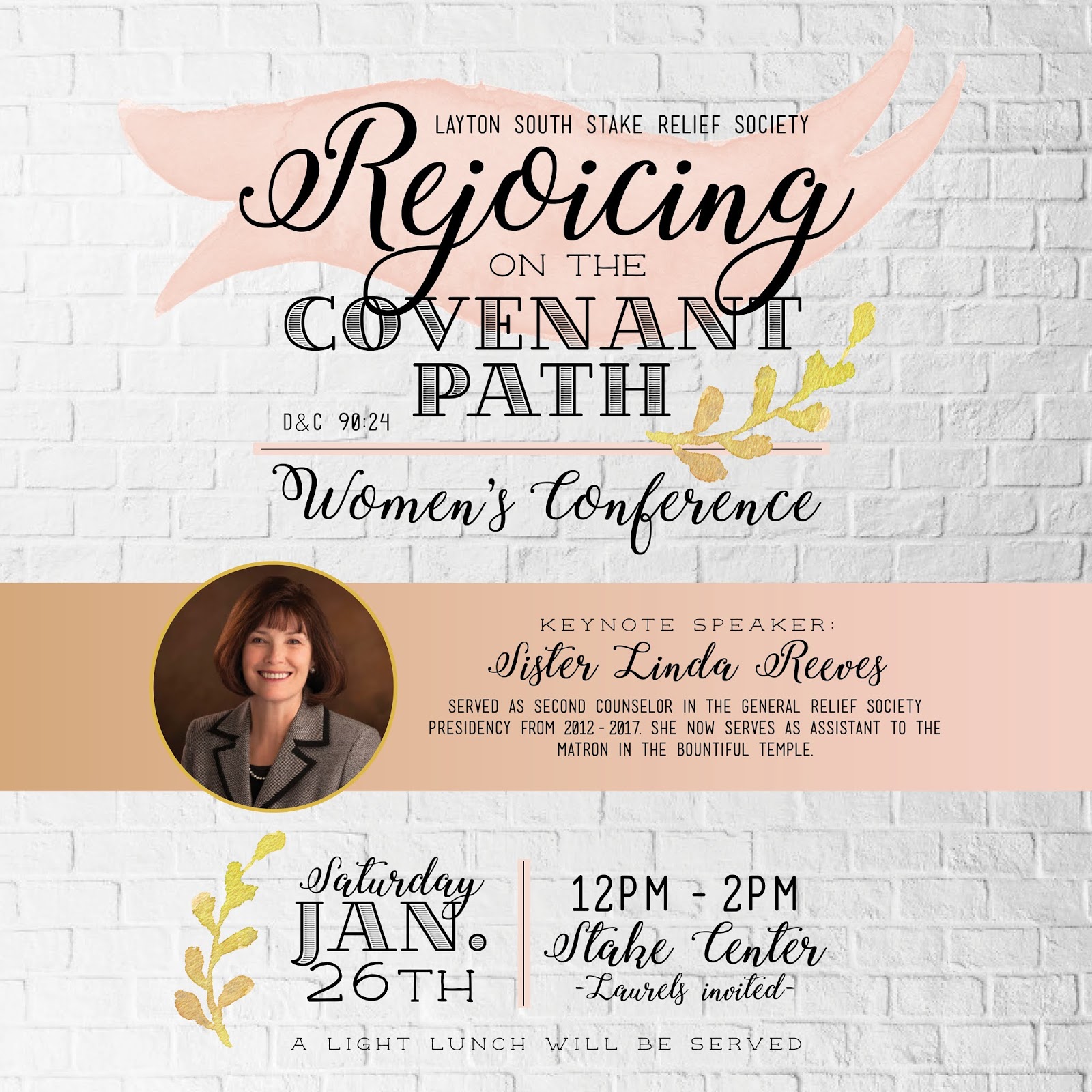 Daughters in His Kingdom: Come to Stake Women's Conference!