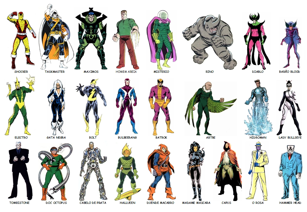 Marc Gadelha Desenhos: HERÓIS DE PAPEL - Grandes Vilões Marvel