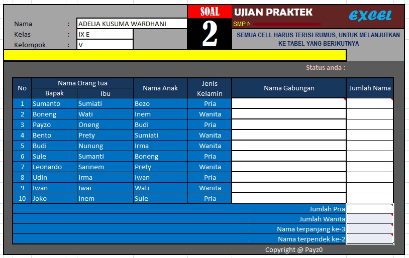 Contoh soal ujian praktek microsoft excel - alldycaemgemgakers