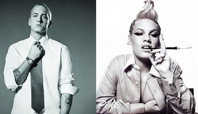 cellebrity gallery: Eminem featuring Pink - Wonot Back Down Lyrics