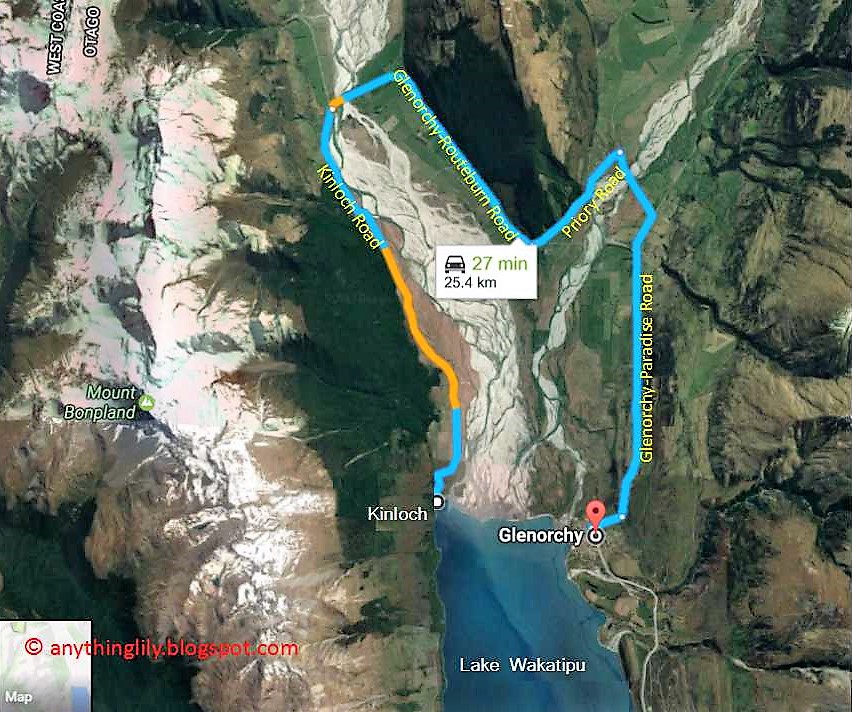 anythinglily: Journey To Kinloch Via Glenorchy-Paradise Road