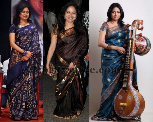 Singer Sunitha Silk Sarees - Saree Blouse Patterns