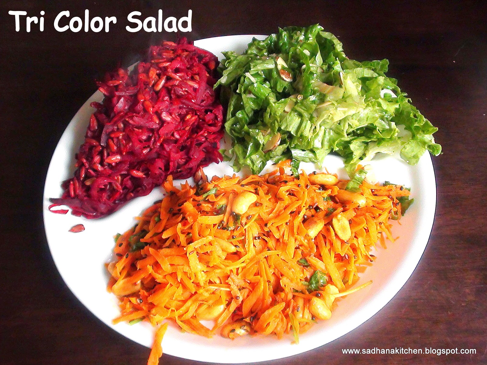 Madappalli - Temple's Kitchen: 435: Tri Color Salad