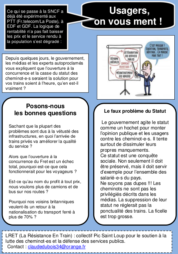 Les cheminot-es ne s'endorment pas...