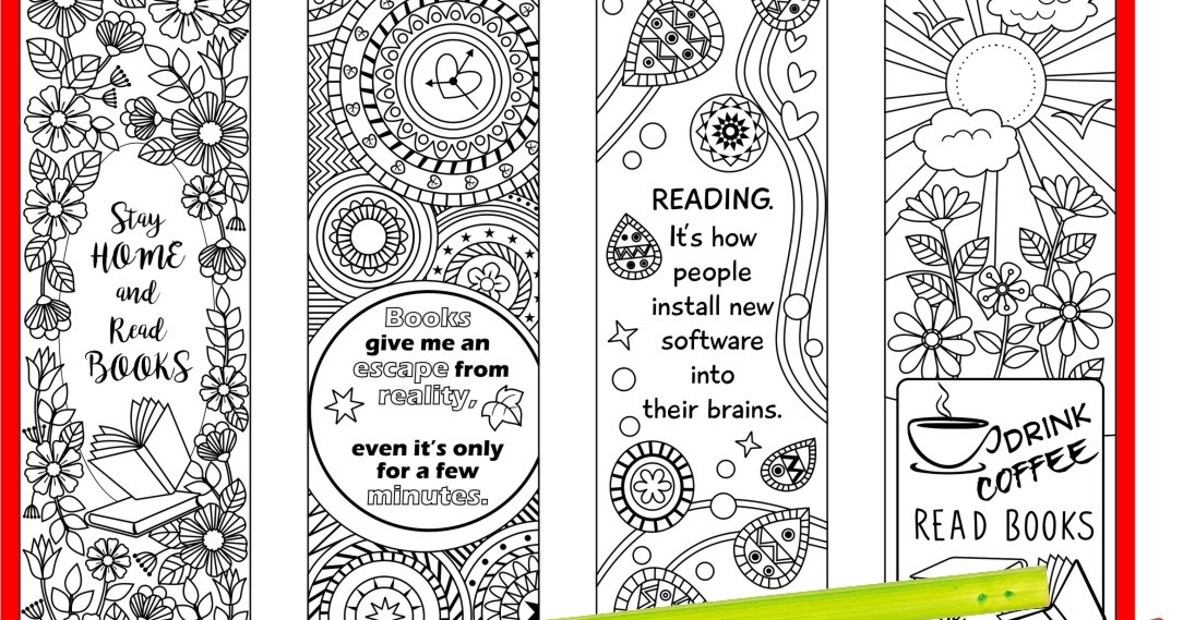 RicLDP Artworks: Eight Coloring Bookmark Templates