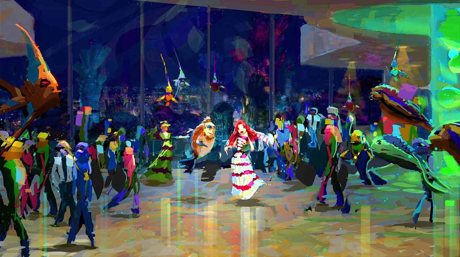 Living Lines Library: Shark Tale (2004) - Concept Art, Color Keys