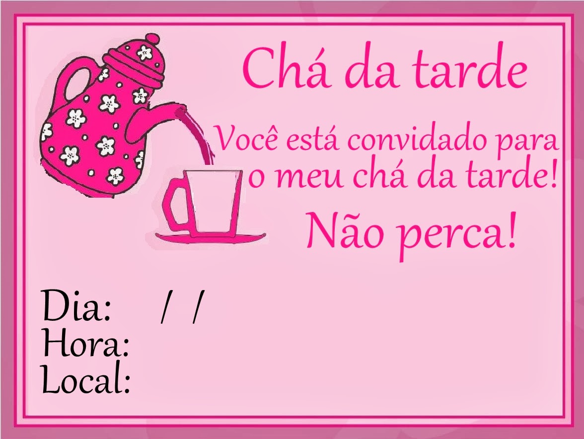 Patricinhas Sempre Fashion: ♥ Como fazer um chá da tarde