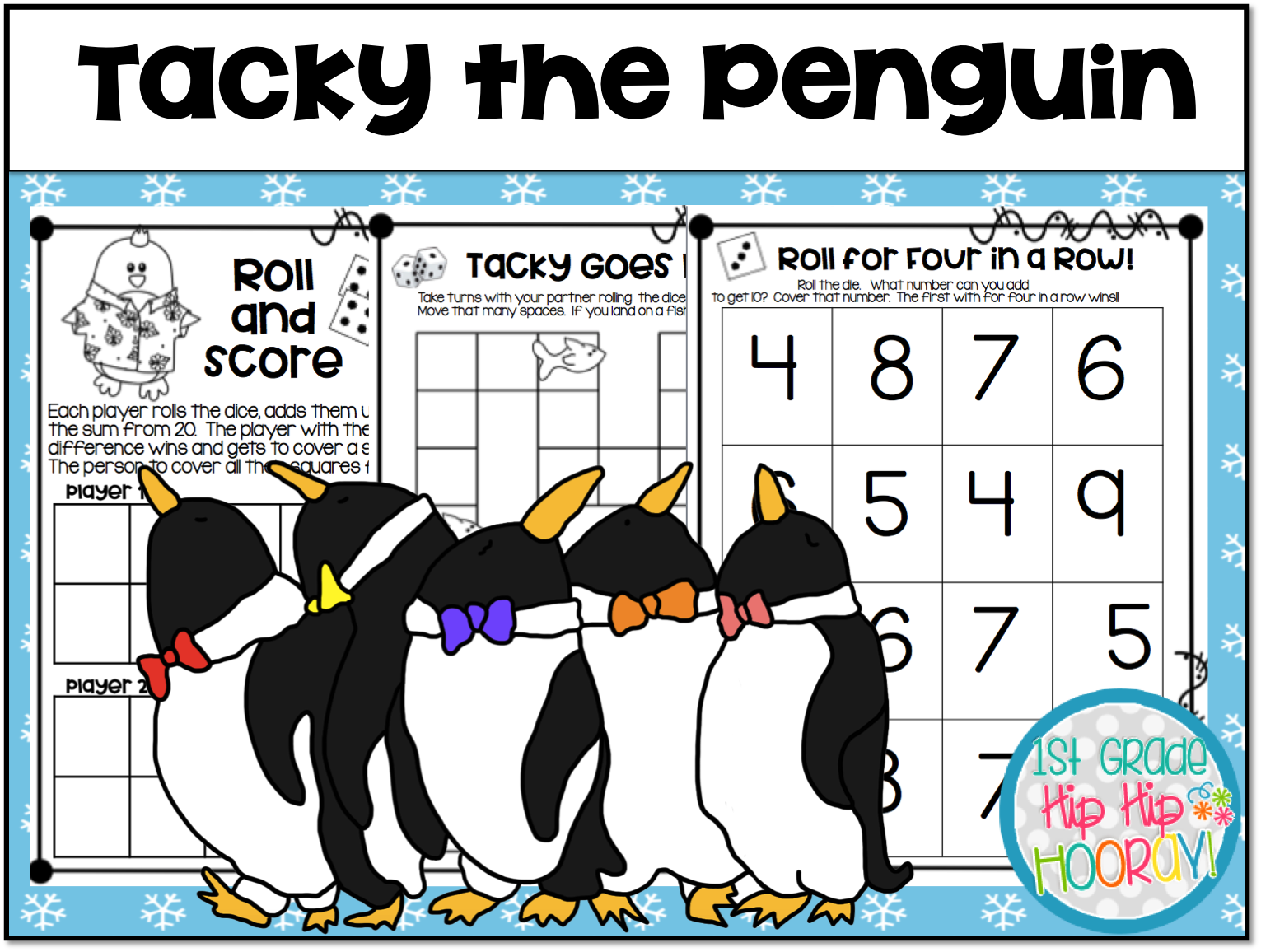 1st Grade Hip Hip Hooray!: Tacky the Penguin... Craft and Activities!!
