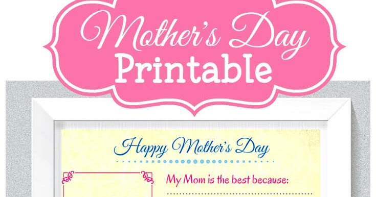 All About My Mom: Free Mother's Day Printable for Kids | Sunny Day Family