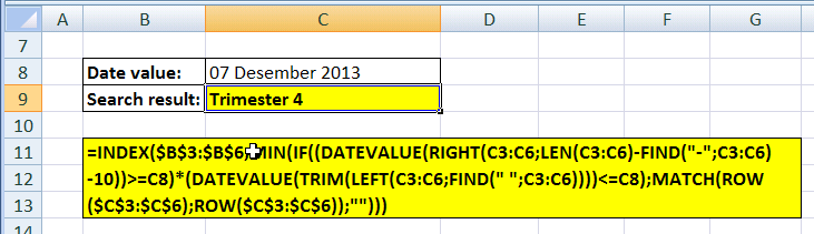 Tips-tips Rumus Excel: Mencari Data Dengan Kriteria Rentang Tanggal ...