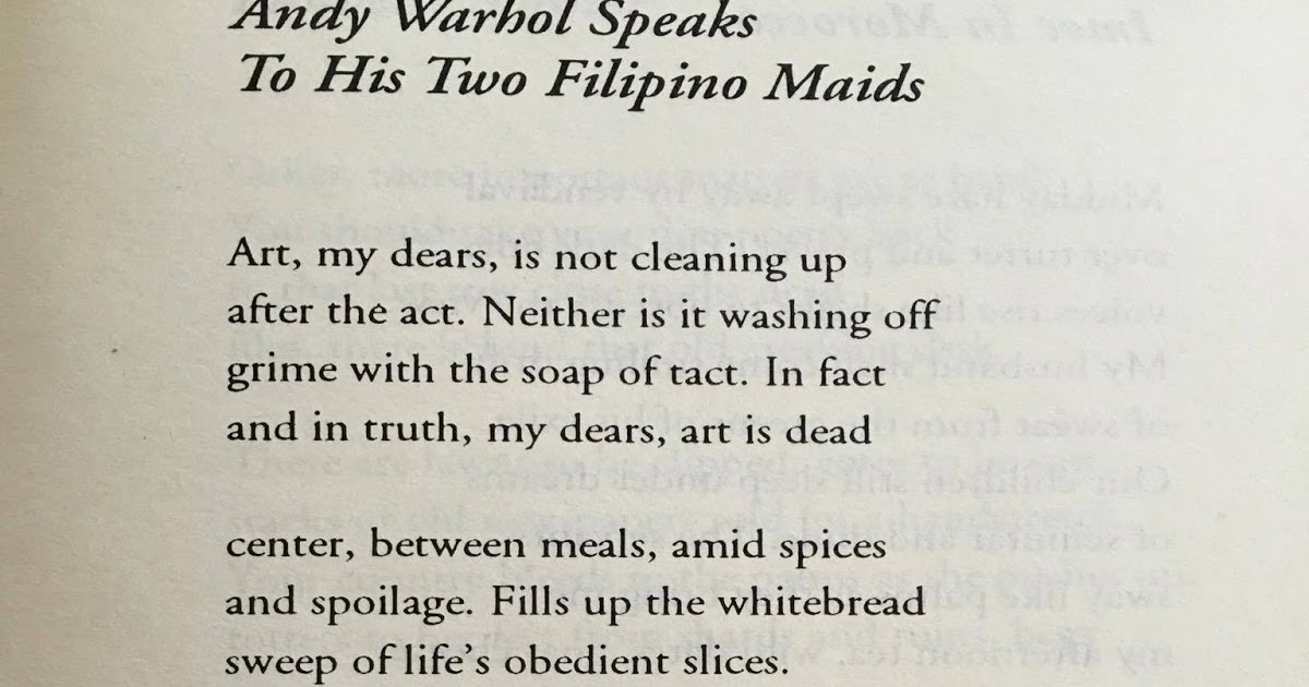 Galatea Resurrects 2017 (A Poetry Engagement): ALFRED "KRIP" A. YUSON