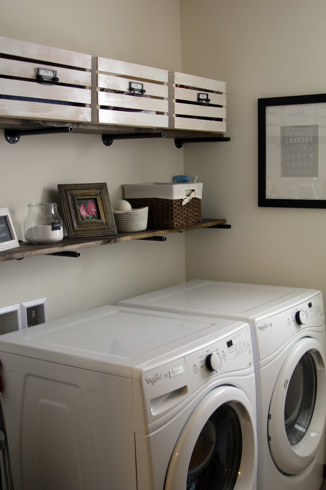 Decorating the Dorchester Way: Industrial Laundry Room Make Over