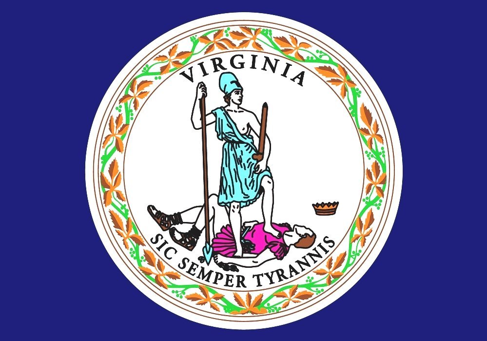 Flag And Seal Of Virginia - Virginia State Flags