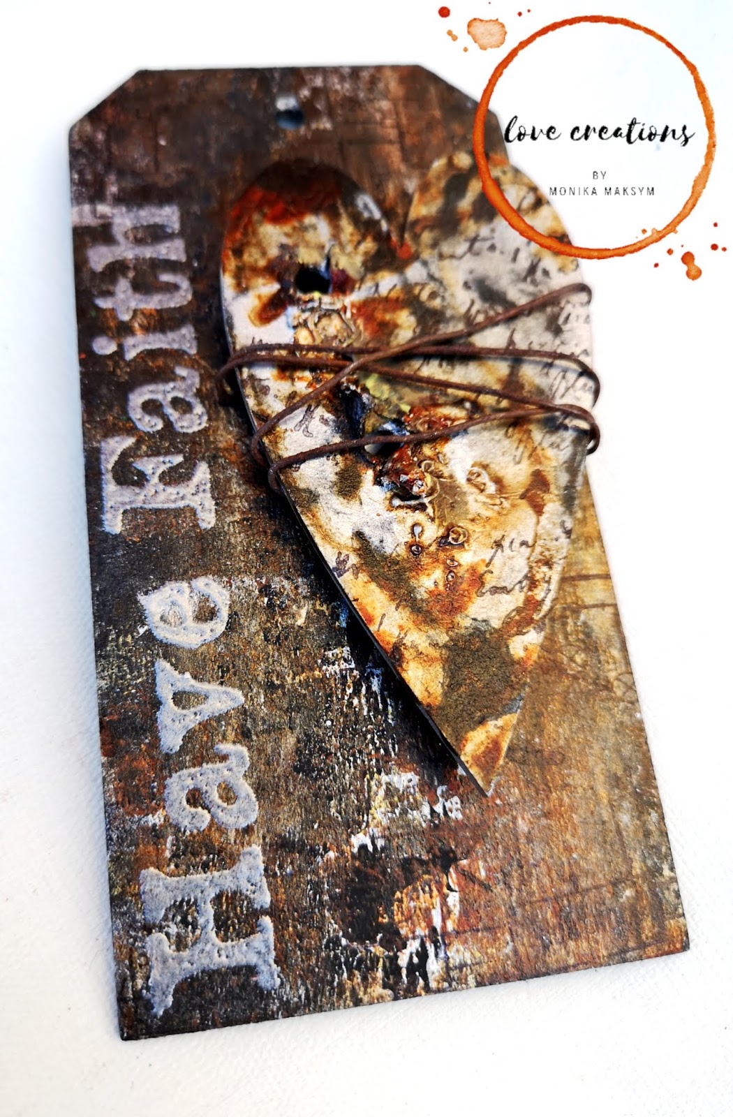 Tando Creative: Anything goes week- rusty tag by Monika