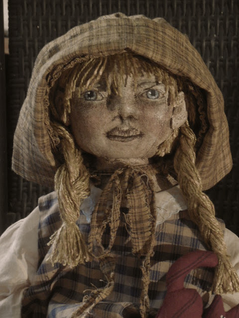 nimble fingers keepsakes: PRIMITIVE FOLK-ART PRAIRIE DOLL *ENID*
