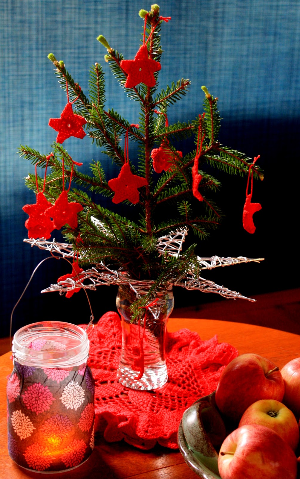 MIN NATUR: Månadens bild - december - da capo på virkade stjärnor