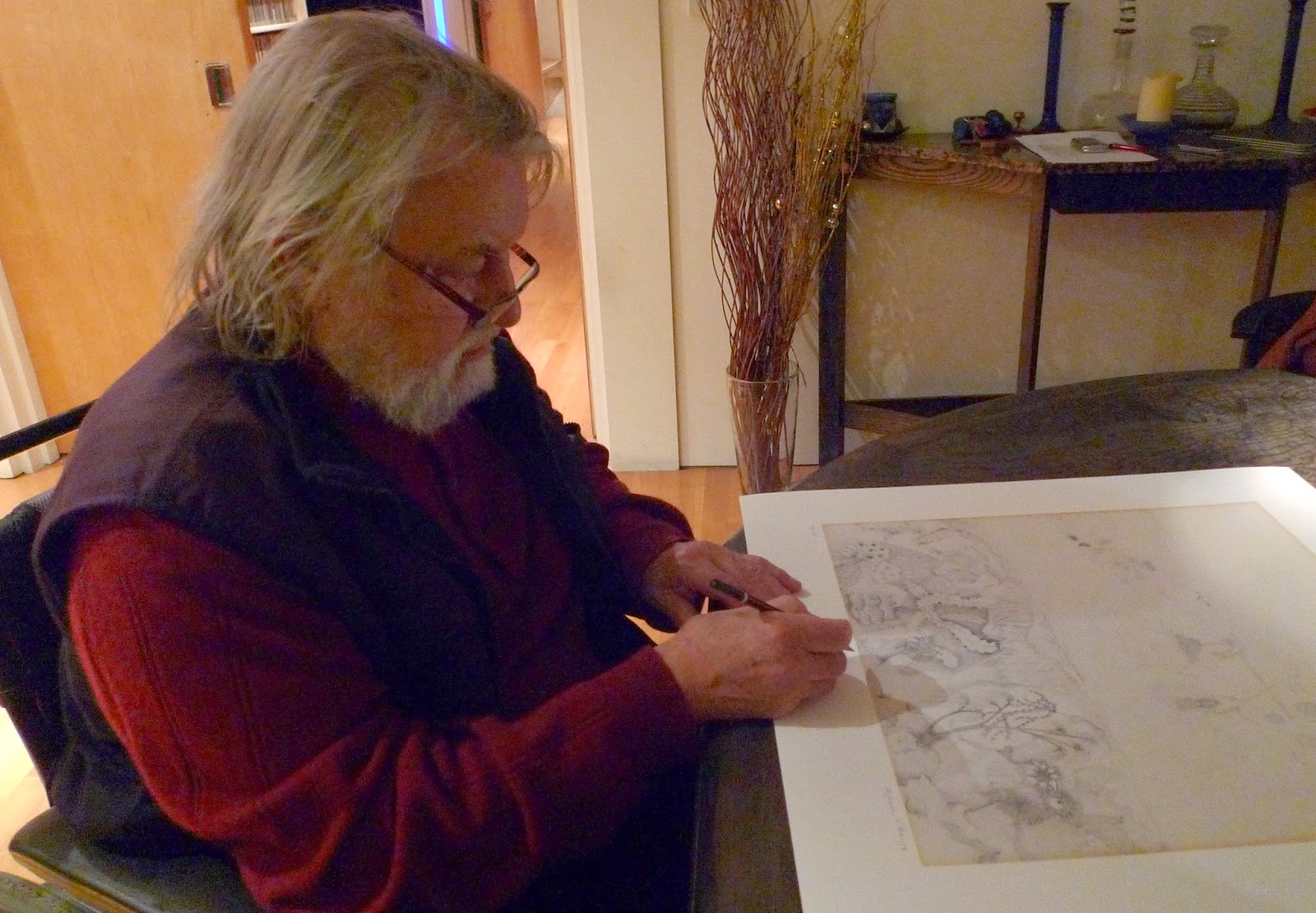 ROBERT WYATT AND STUFF: Signed album cover art