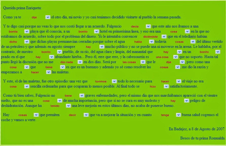 TEMA 8: PALABRAS COMODÍN