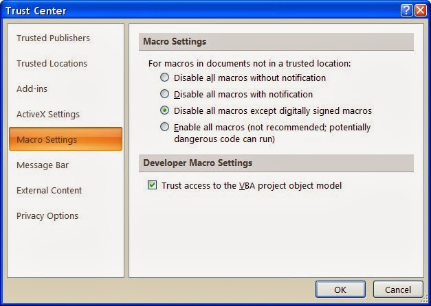 How to Enable and Disable Macros in Microsoft Excel