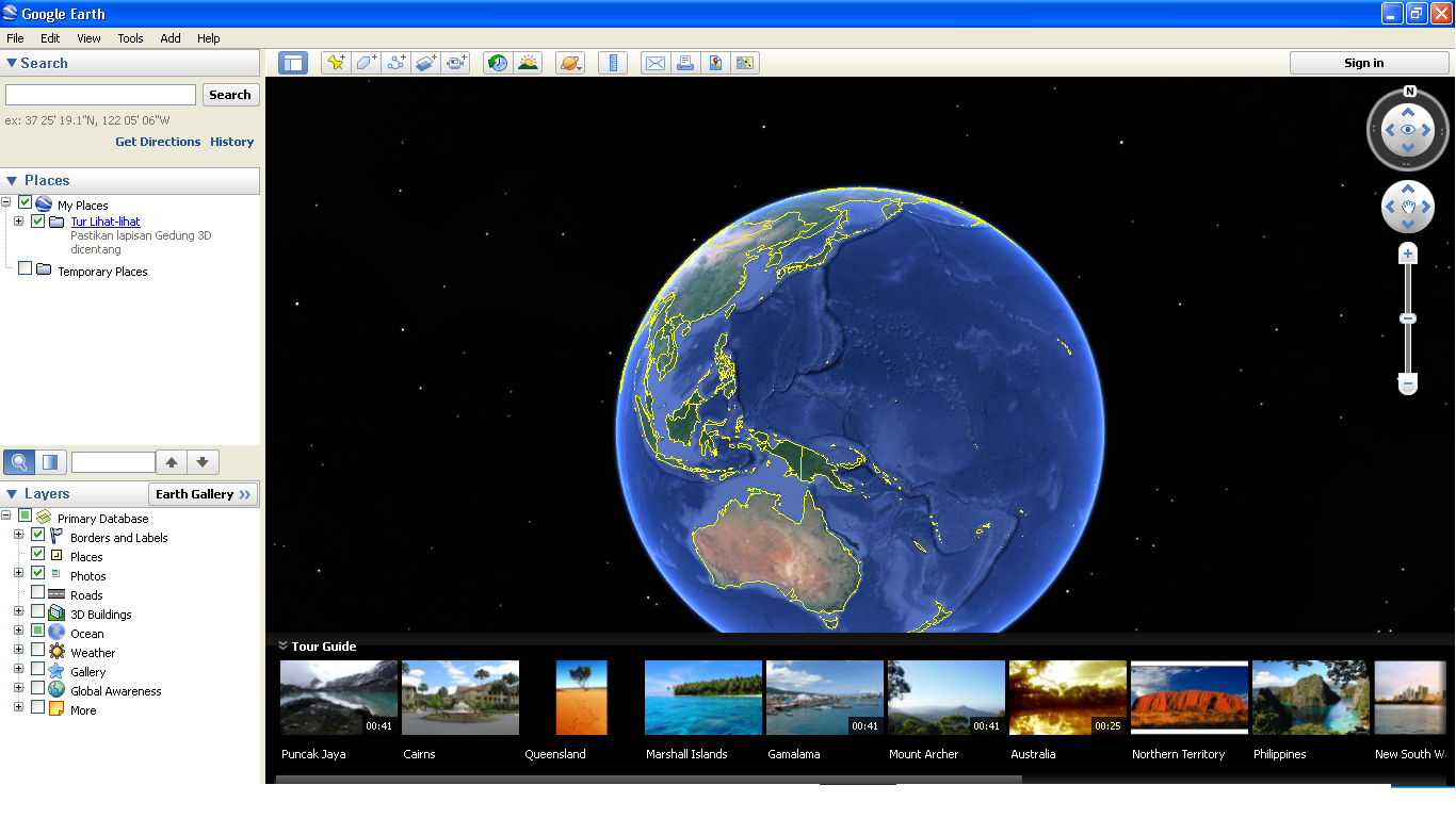 AdrielGaming's Blog: Google Earth - The World Discovery Application!