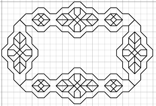 Imaginesque: Blackwork Embroidery: Frames/Borders (and Fill...) Pattern