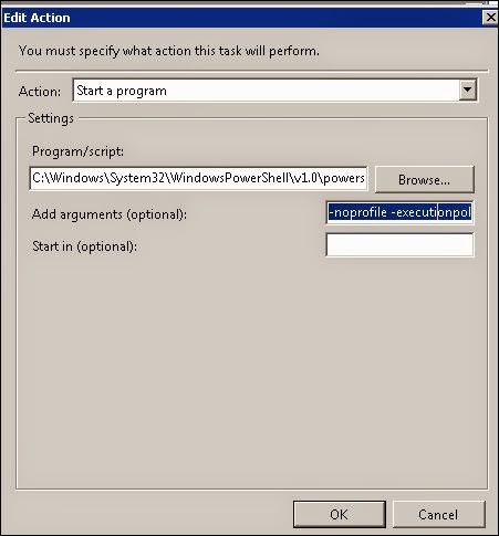 Keep Calm Learn SQL: How to run Powershell in Windows Task Scheduler