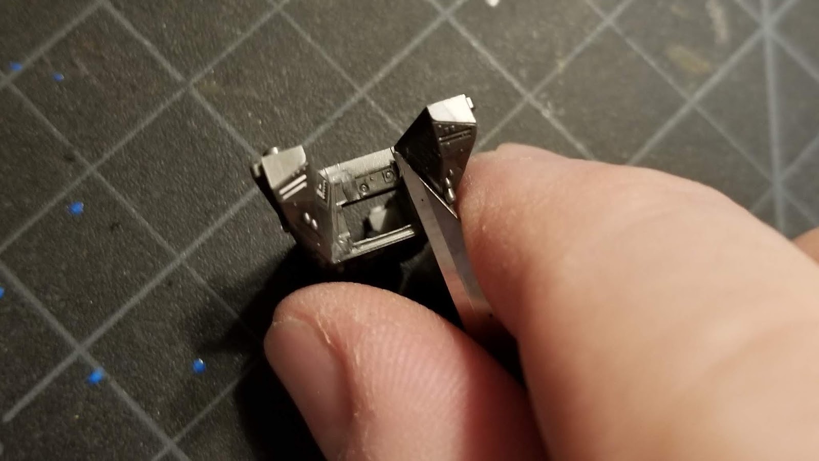 Bandai 1/48 scale X-Wing Model Build: Pt II Cockpit Assembly, Photo ...