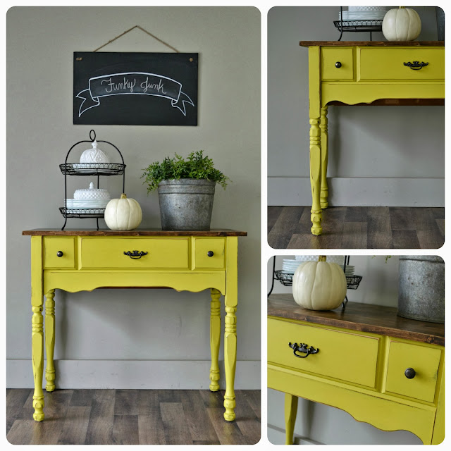 Funky Junk: English Yellow Table