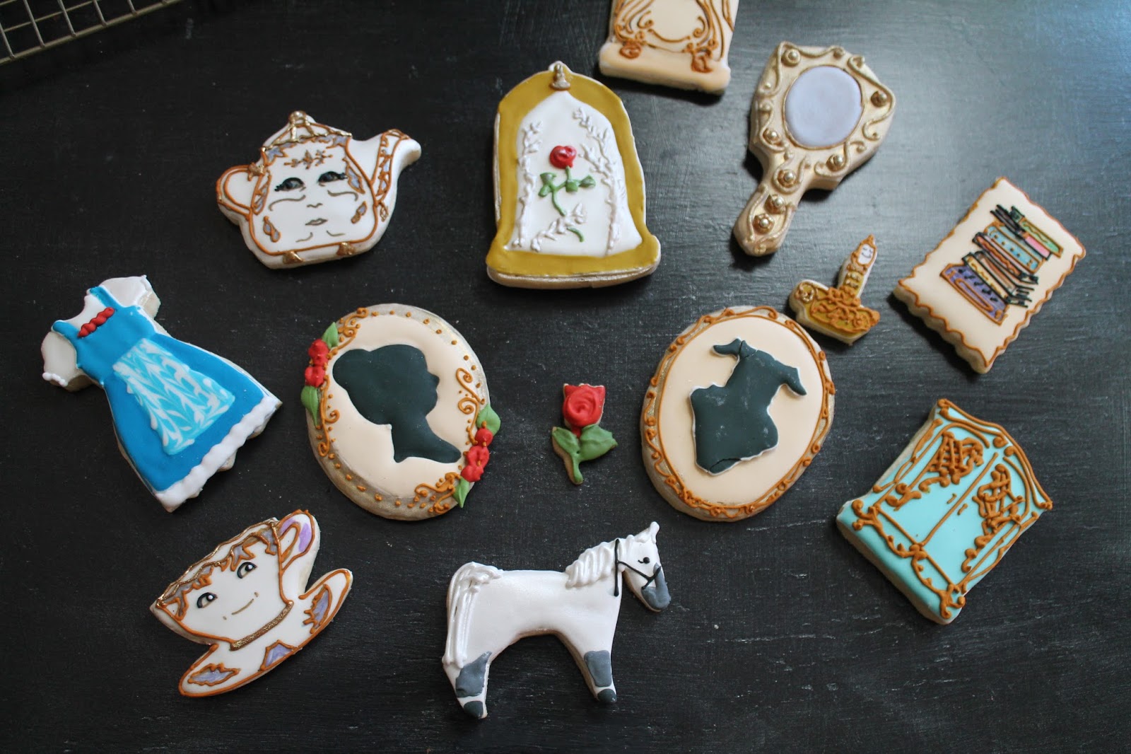 Beauty and the beast cookies — The Cookie Couture
