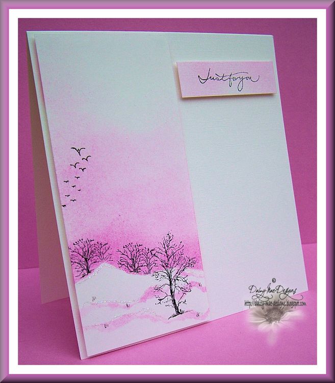 Daizy-Mae-Designs: Pink sunset card
