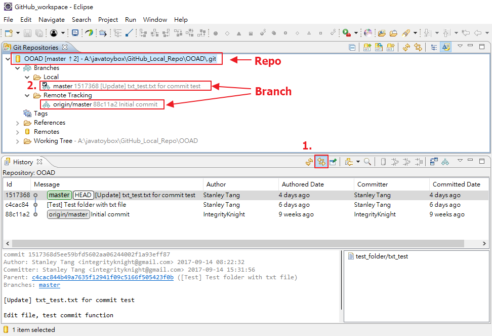 放棄思考: GitHub 及 EGit ( PART 4 / 8 ) + Git Object Model