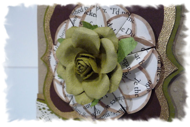 The Kitchen Table Crafter: Handmade Vintage Paper Flower -- Elegant ...