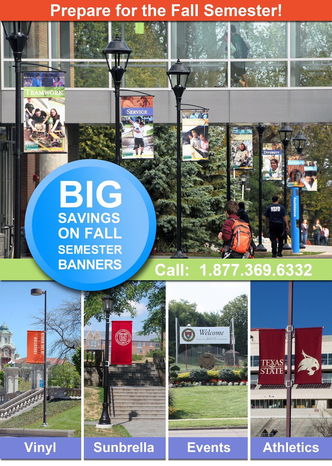 Downtown Decorations, Inc.: College and University Banners for Fall 2012