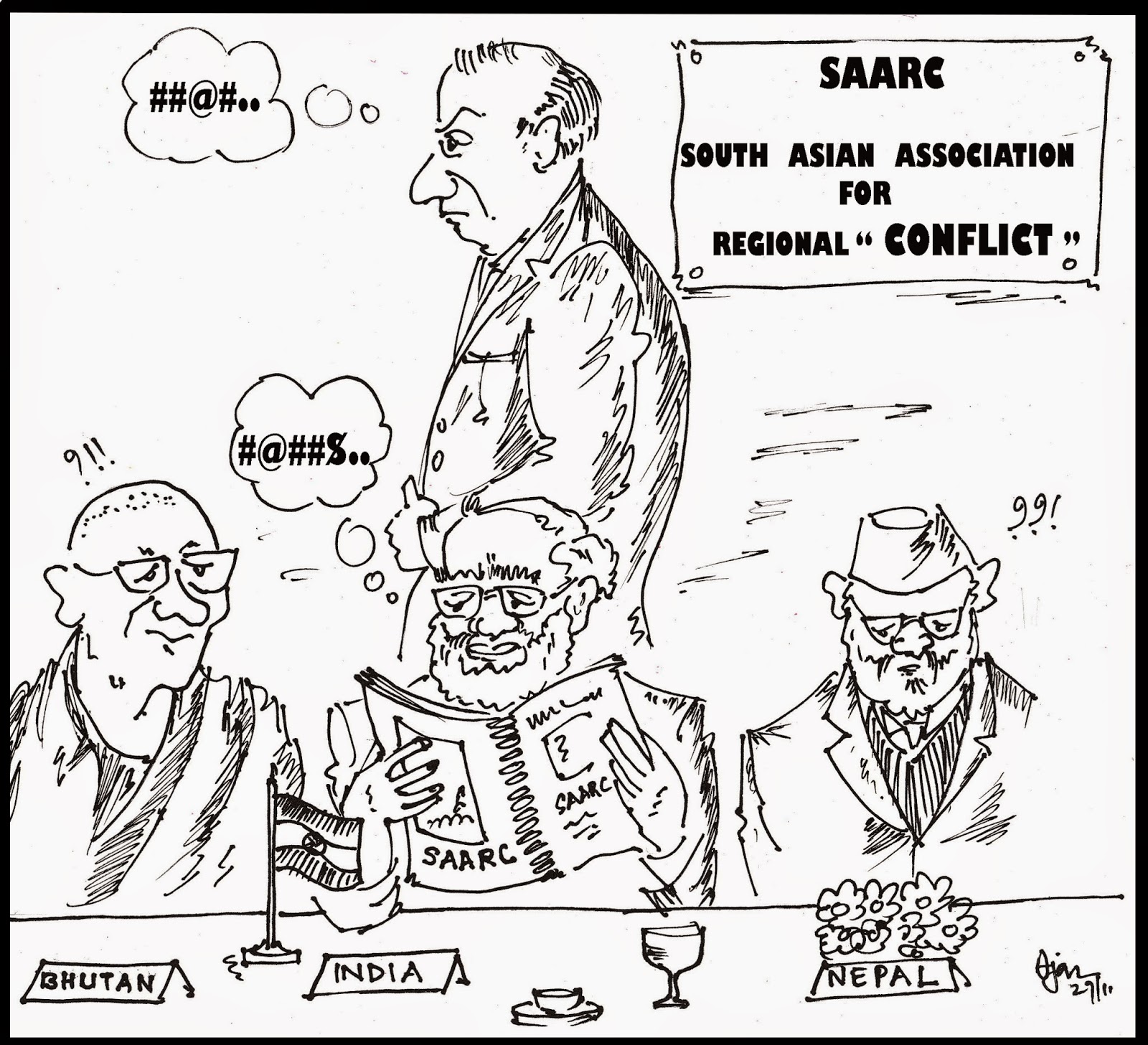 SERENDIPITOUS VOYAGES: SAARC Summit-Cartoon
