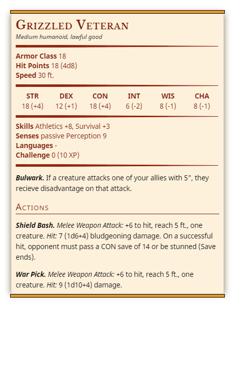 THE LAST DAY DAWNED: Random Adventurers - A Gothic grab-bag of stat ...