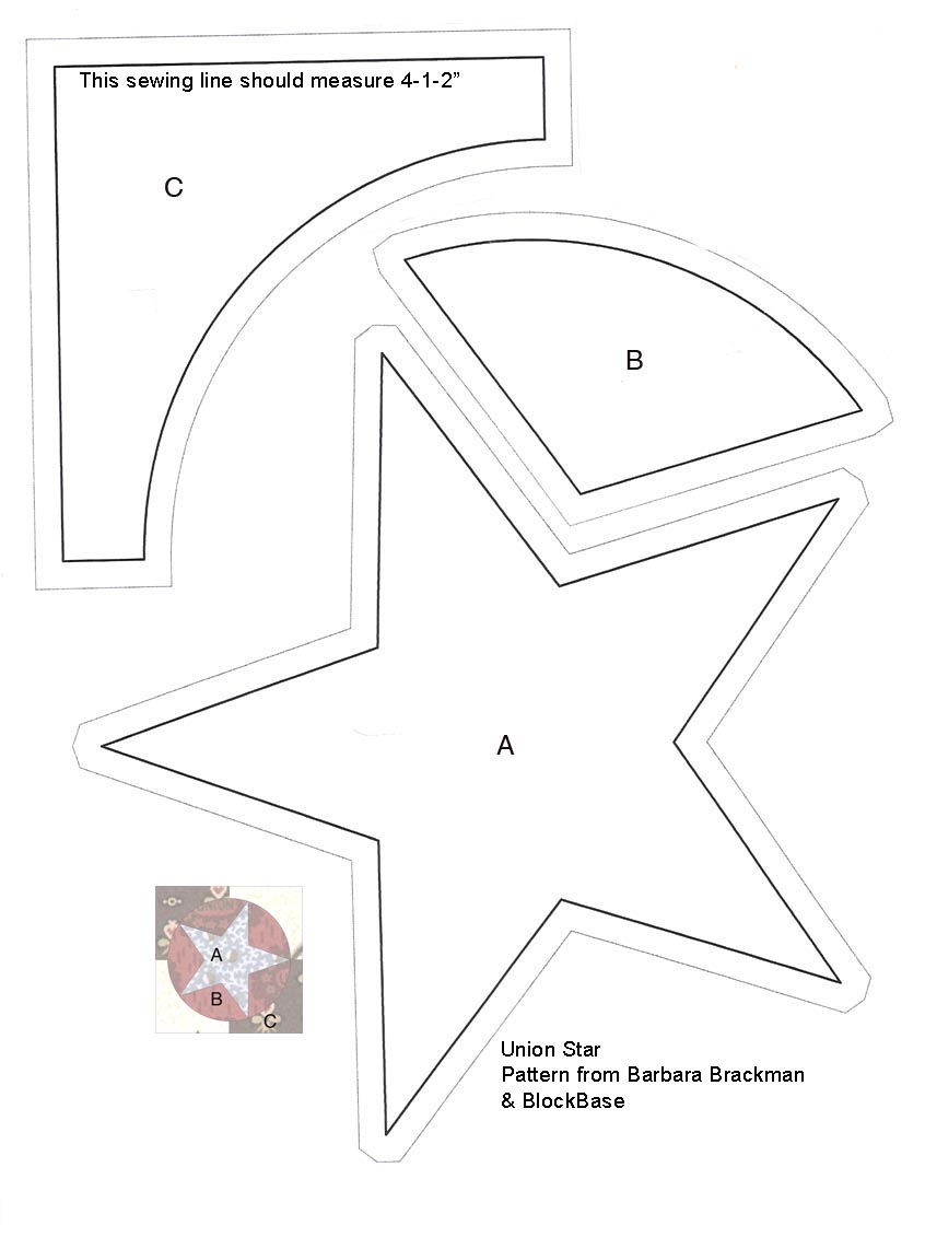 Barbara Brackman's MATERIAL CULTURE: Civil War Reunion Star