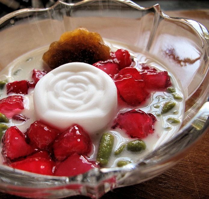 Foodiva's Kitchen: Matcha Cendol and Faux Red Ruby Dessert - A twist on ...