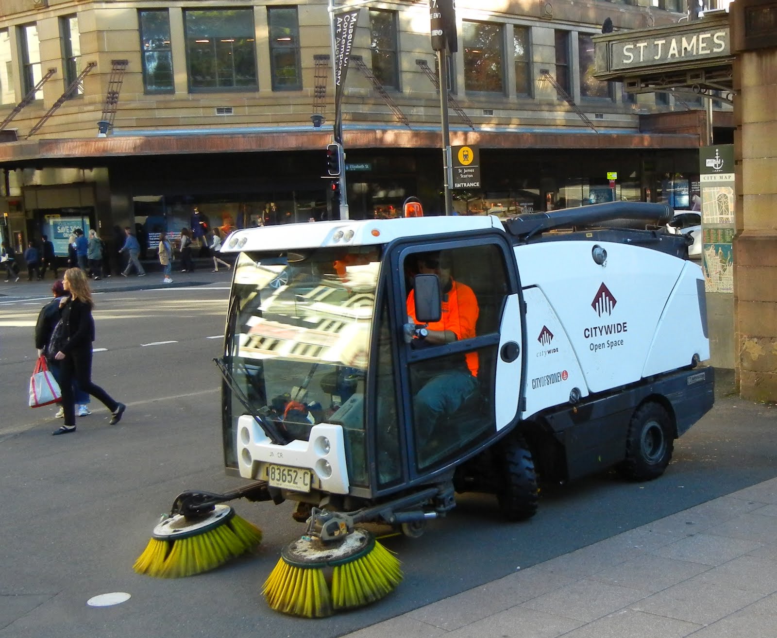 Sydney - Australia: Street sweeper St James