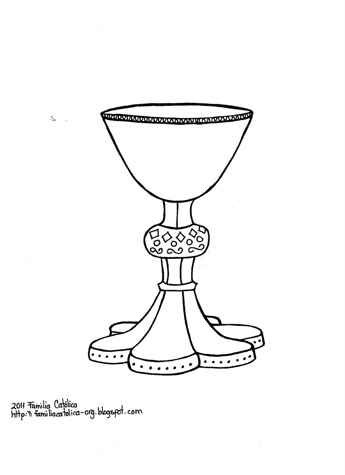 Caliz de la Primera Comunión para colorear - Imagui
